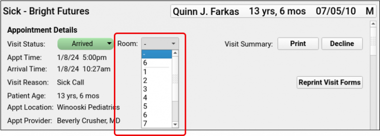 Manage Your Practice's Room List - PCC Learn