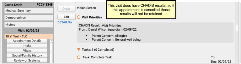 Canceling and Rescheduling CHADIS Appointments and Moving CHADIS ...