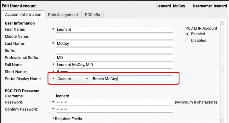 Add a New PCC User Account - PCC Learn
