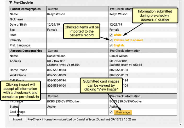 Patient Pre-Check-In - PCC Learn