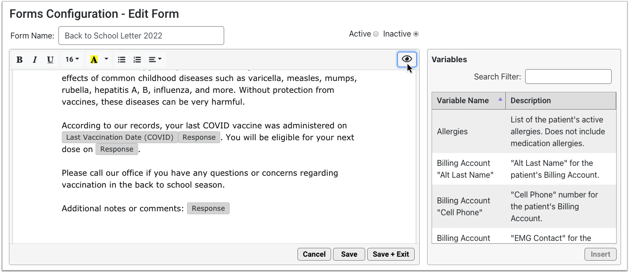 Create and Manage Forms in PCC EHR - PCC Learn