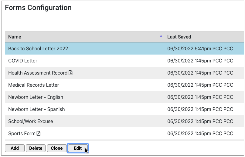 Create and Manage Forms in PCC EHR - PCC Learn