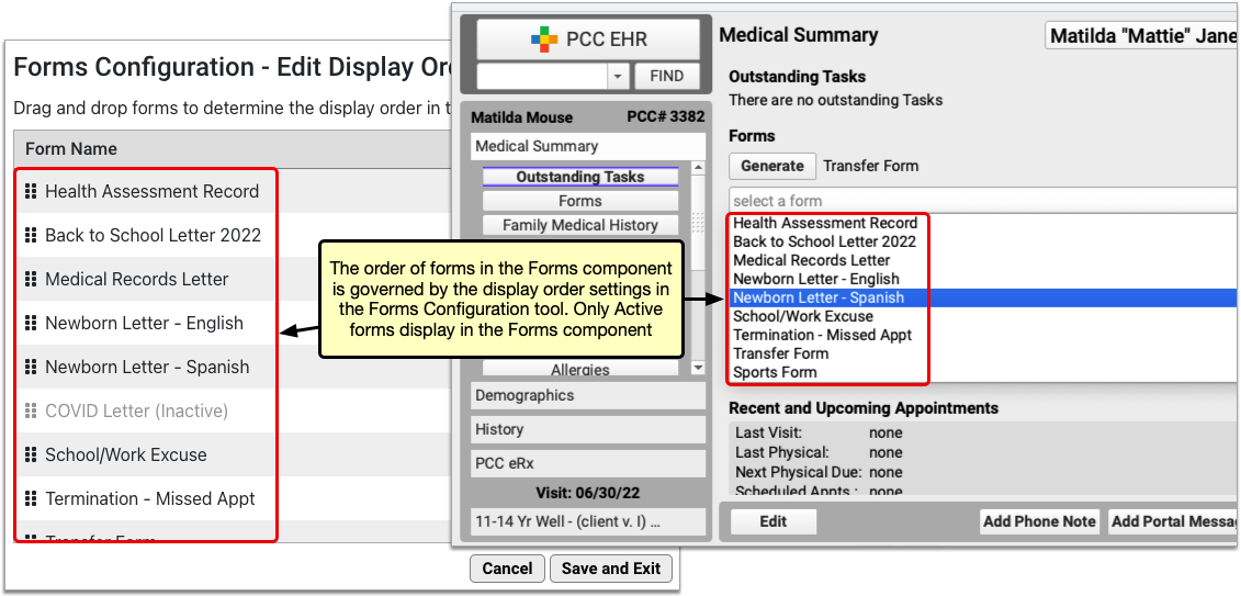 Create and Manage Forms in PCC EHR - PCC Learn