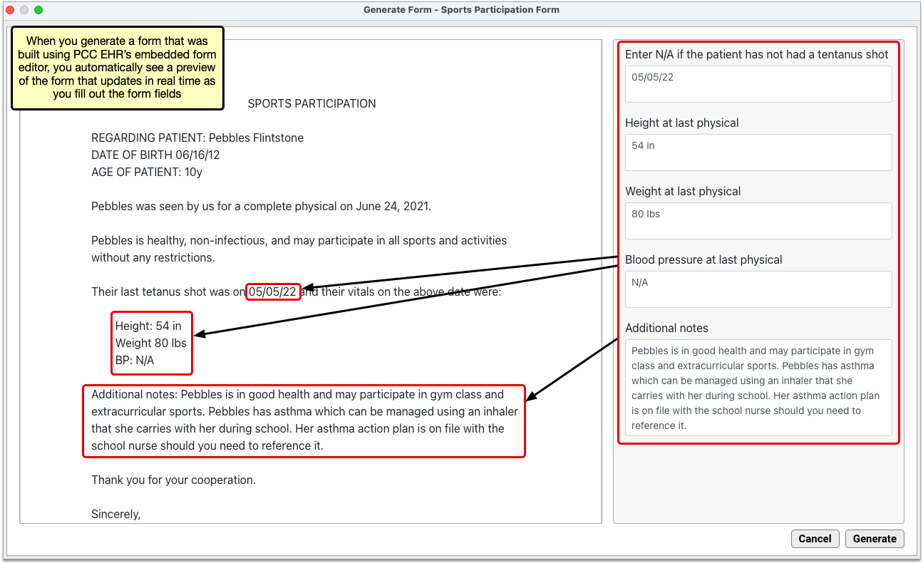 Create and Manage Forms in PCC EHR - PCC Learn