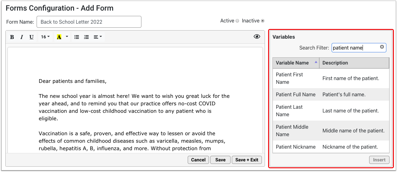Create And Manage Forms In Pcc Ehr Pcc Learn