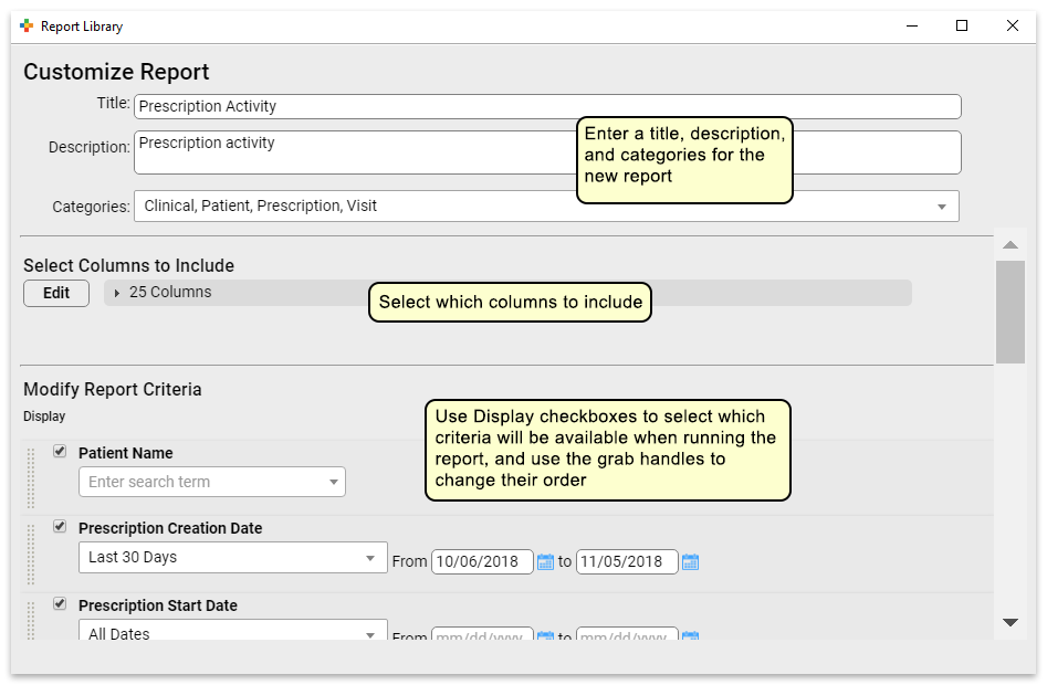 Create a Custom Report - PCC Learn
